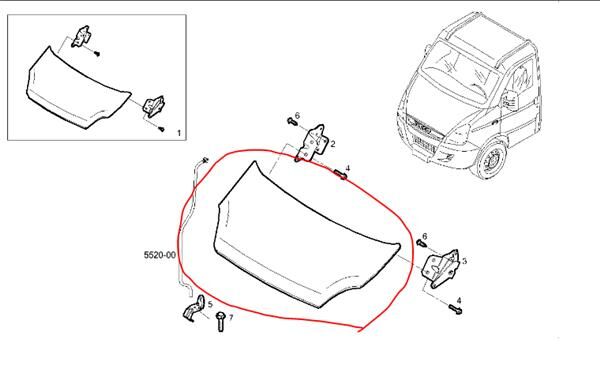 Hauba za IVECO DAILY kamiona
