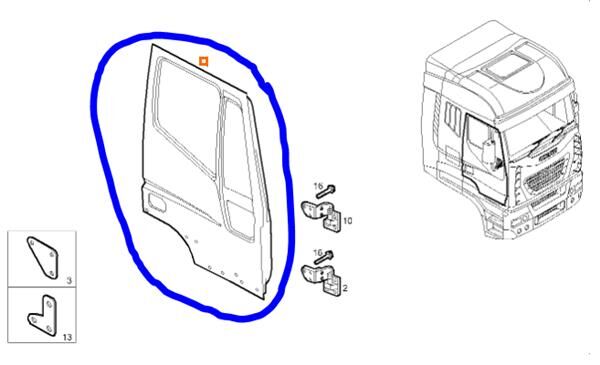 504232501 vrata za IVECO Stralis kamiona