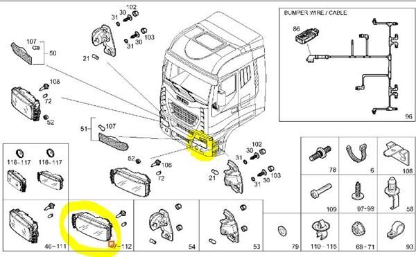 9841248 far za IVECO Stralis kamiona