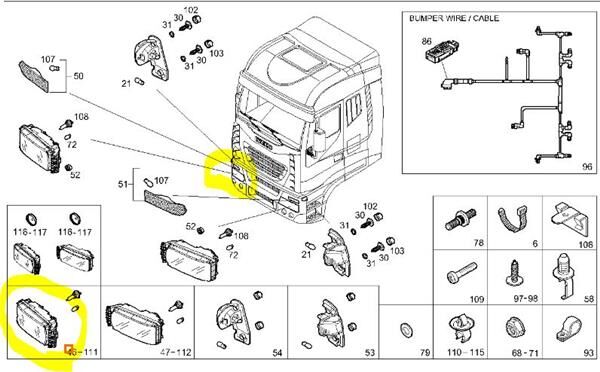 PP0510D far za IVECO Stralis kamiona