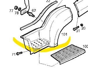 D0500260 branik za IVECO Stralis kamiona