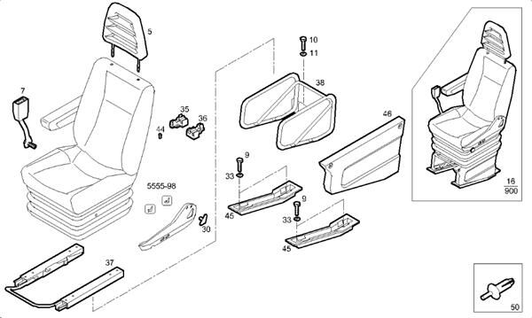 504059120 sedište za IVECO Daily III kamiona