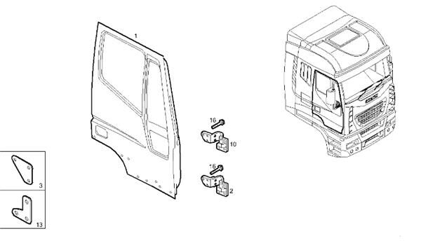 504232506 vrata za IVECO Stralis kamiona