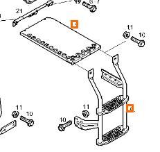 41022744 bočna stepenica za IVECO Stralis kamiona
