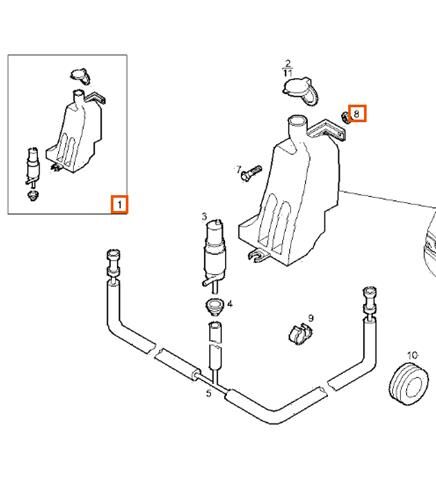 500336395 rezervoar tečnosti za pranje za IVECO Daily II kamiona