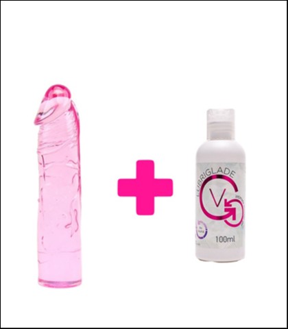 Roze dildo - 19cm chisa + lubrikant