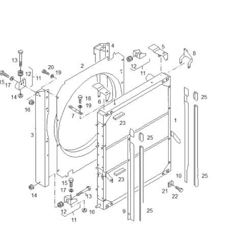 81066200097 poklopac ventilatora za MAN NM 223/283 F kamiona