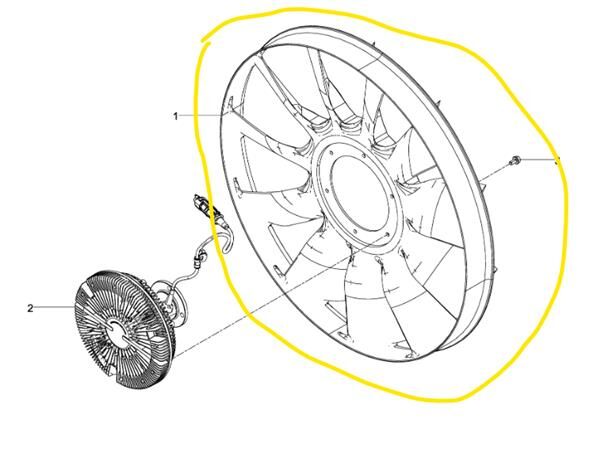 51066010283 ventilator hladnjaka za MAN TGX 18.XXX (2020->) kamiona