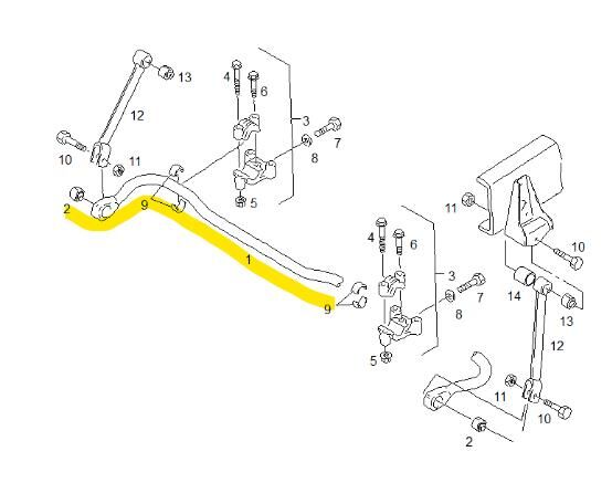 85437150009 stabilizaciona letva za MAN M 2000 L kamiona