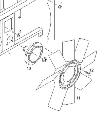 51066010233 ventilator hladnjaka za MAN NM 223/283 F kamiona