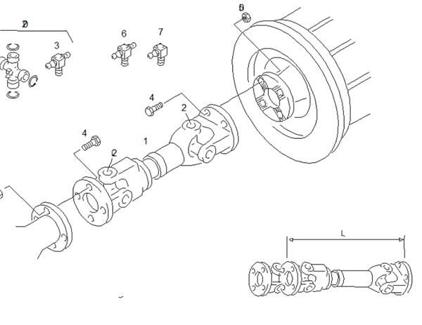 81393226048 kardansko vratilo za MAN NM 223/283 F kamiona