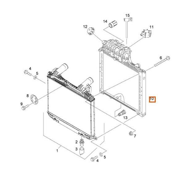 81061016523 radijator za hlađenje motora za MAN TGA kamiona