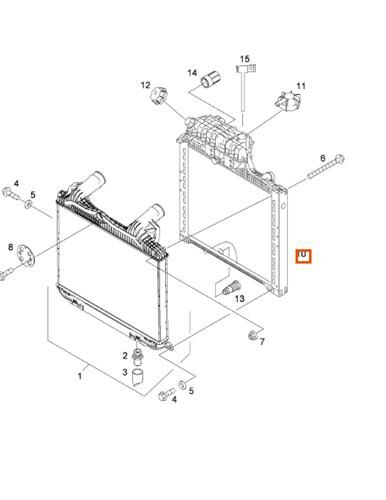 81061016518 radijator za hlađenje motora za MAN TGA kamiona