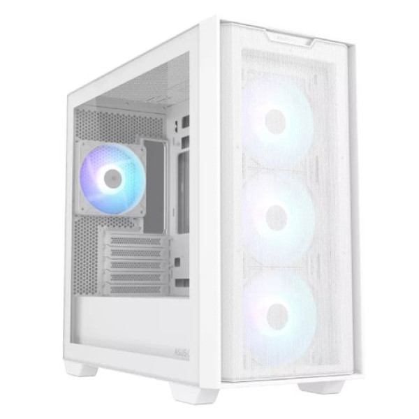 Kućište ASUS A21 PLUS TG ARGB/Micro-ATX/Mini-ITX/bez napajanja/bela
