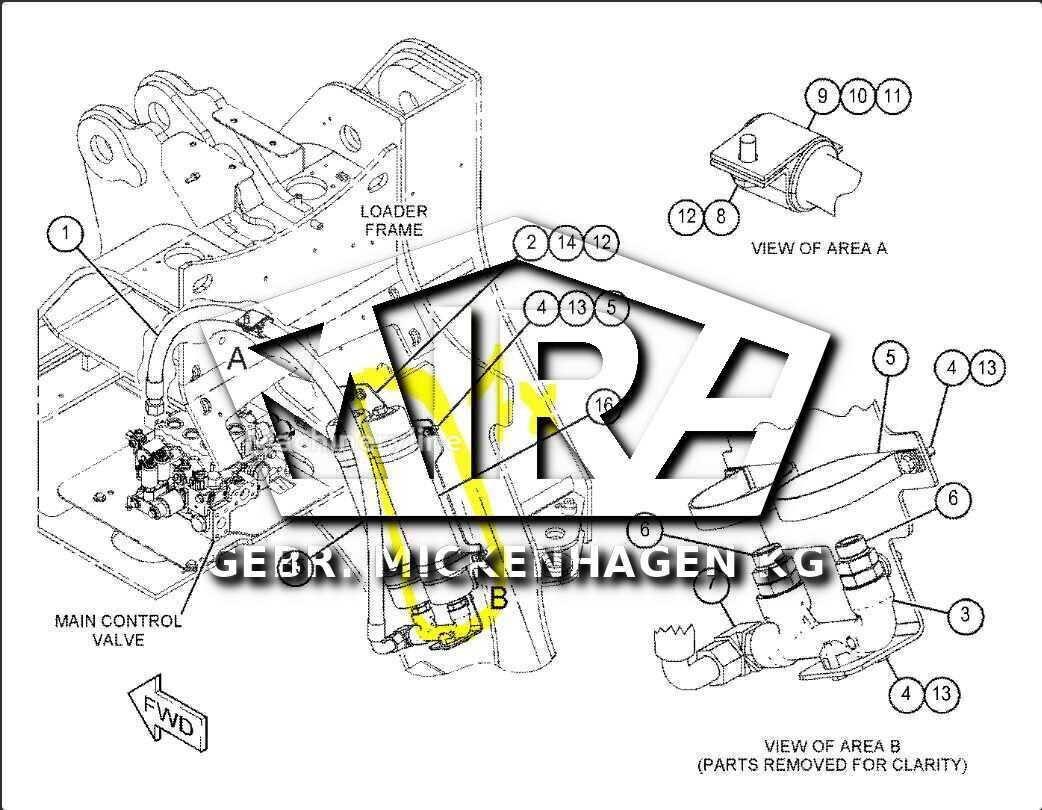 Hidraulični cilindar za Caterpillar 966 MXE prednjeg utovarivača