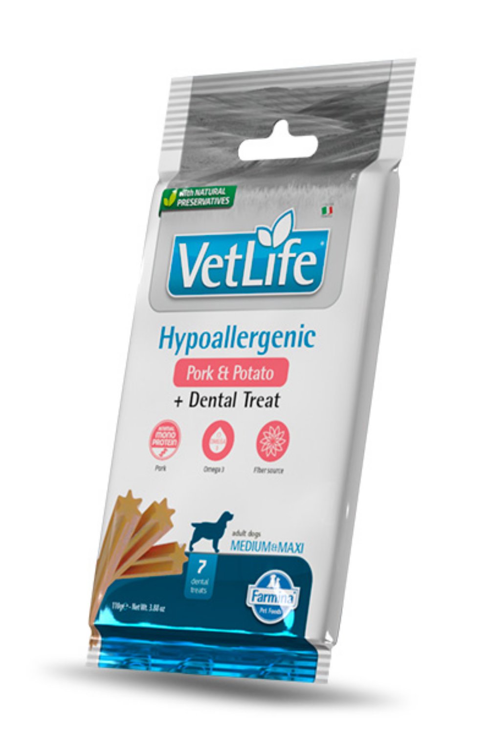 VET LIFE HYPO PORK & POTATO POSLASTICA ZA PSE, MED/MAX 100 G