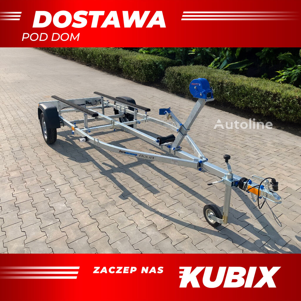 Nova Faro Trailers trailer for a 5m boat with a spring and shock absorber, GVW prikolica za čamac