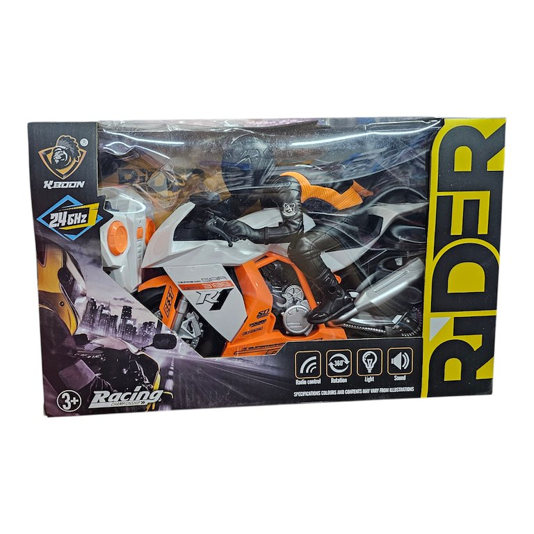 RC motor na daljinsko upravljanje narandzasti