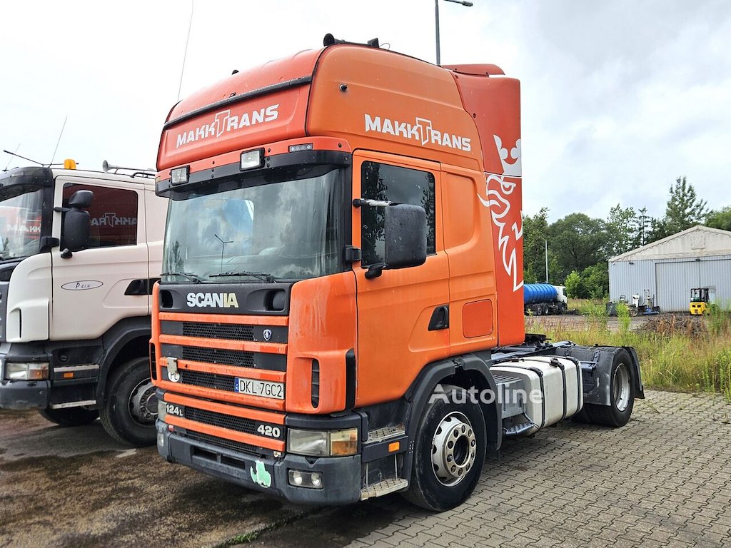 Scania 124L420, Retarder, Airco, manual gearbox, PDE tegljač