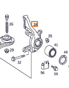 A 638 330 03 32 upravljački zglob za Mercedes-Benz VITO Autobús (638) teretnog minibusa