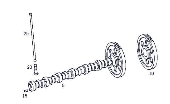 20100390601 bregasta osovina za Mercedes-Benz 2628GL/NLA6X2/4 3900 kamiona
