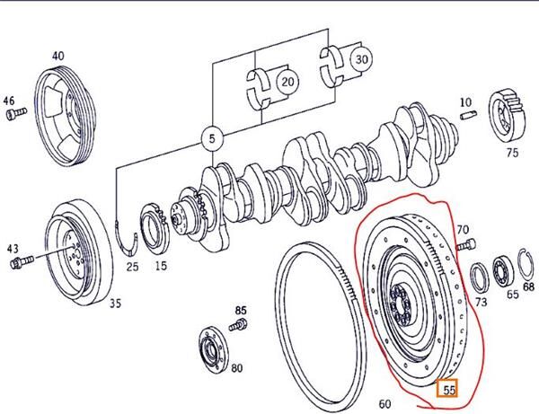 A 906 030 08 59 zamajac za Mercedes-Benz 2628GL/NLA6X2/4 3900 kamiona