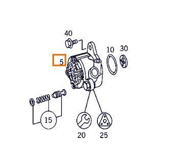 A 002 460 15 80 servo pumpa za Mercedes-Benz 2628GL/NLA6X2/4 3900 kamiona