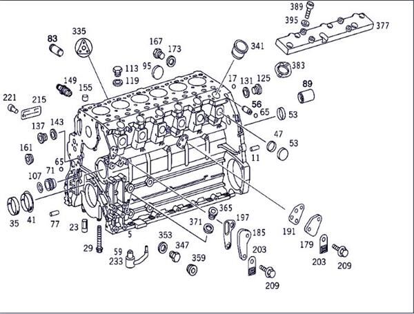 20030392600 blok cilindara za Mercedes-Benz 2628GL/NLA6X2/4 3900 kamiona