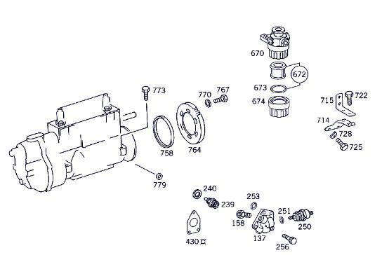 0 402 696 036 pumpa visokog pritiska za Mercedes-Benz MK / SK OM 441 LA kamiona