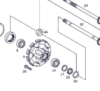 A 385 356 13 01 glavčina za Mercedes-Benz SK kamiona