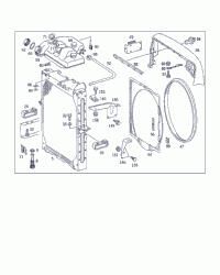 A 652 501 16 01 radijator za hlađenje motora za Mercedes-Benz MK / SK OM 441 LA kamiona