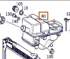 A 000 500 30 49 ekspanziona posuda za Mercedes-Benz ACTROS kamiona