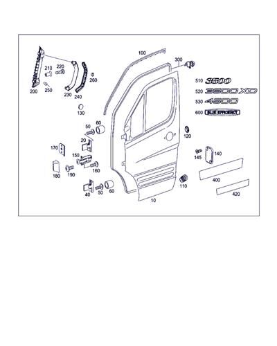 A 906 720 01 05 vrata za Mercedes-Benz SPRINTER kamiona