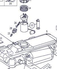 A 901 542 22 17 senzor za Mercedes-Benz SPRINTER 4-t Furgón (904) kamiona
