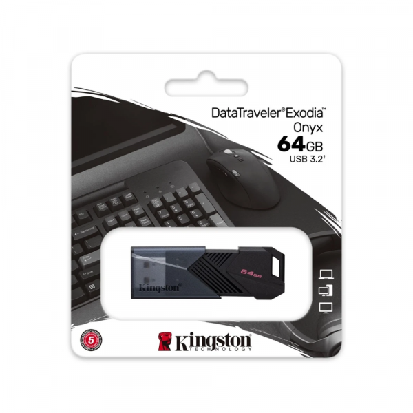 Flash USB Kingston Exodia Onyx 64GB 3.2