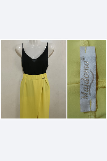 Maidoma limun žute pantalone na preklop