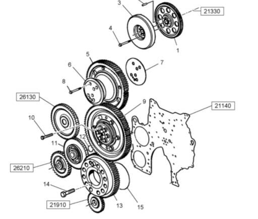 7421752320 lančanik bregaste osovine za Renault PREMIUM DXI tegljača