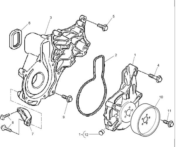 7422195476 pumpa za hlađenje motora za Renault Premium 2 kamiona