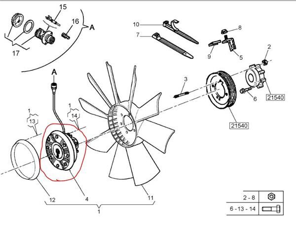 7420993866 ventilator hladnjaka za Renault Premium kamiona