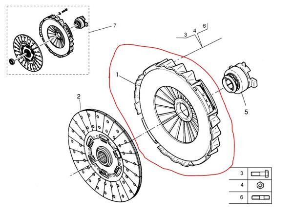 3482083034 disk kvačila za Renault Premium kamiona