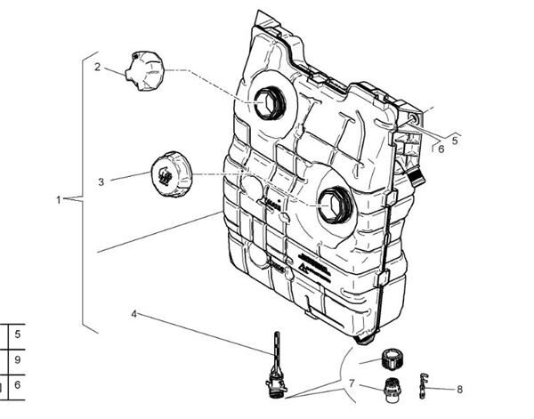 CRT188001S ekspanziona posuda za Renault Premium kamiona