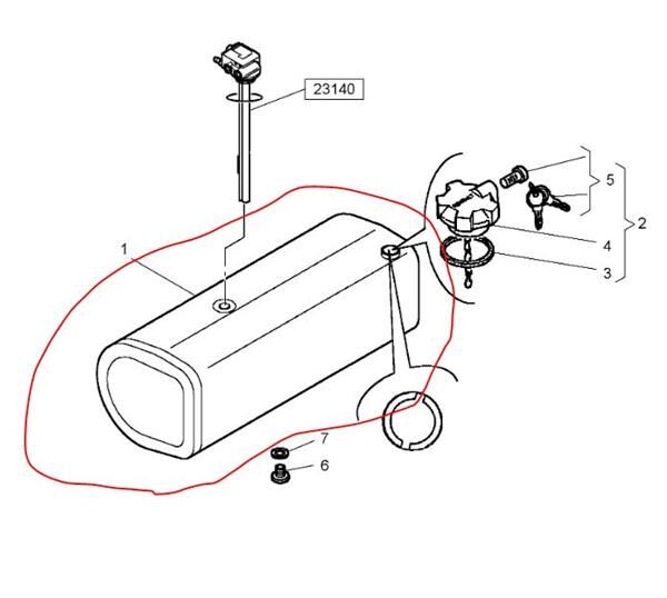 7420504491 rezervoar za gorivo za Renault Premium kamiona