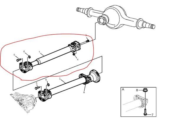 5010583133 kardansko vratilo za Renault Premium kamiona