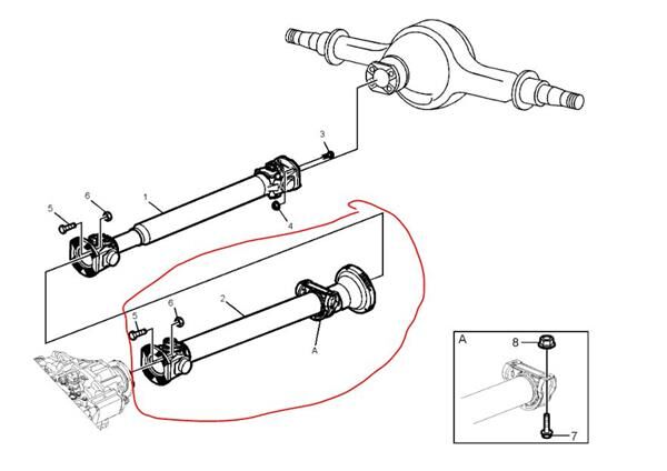 5010583081 kardansko vratilo za Renault Premium kamiona
