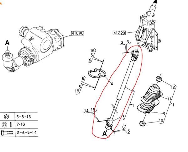 7482374677 upravljački stub za Renault Premium kamiona