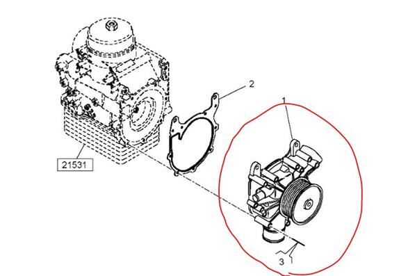 WP5030HD pumpa za hlađenje motora za Renault Midlum kamiona
