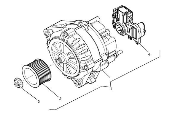 8EL012584511 generator za Renault Midlum kamiona
