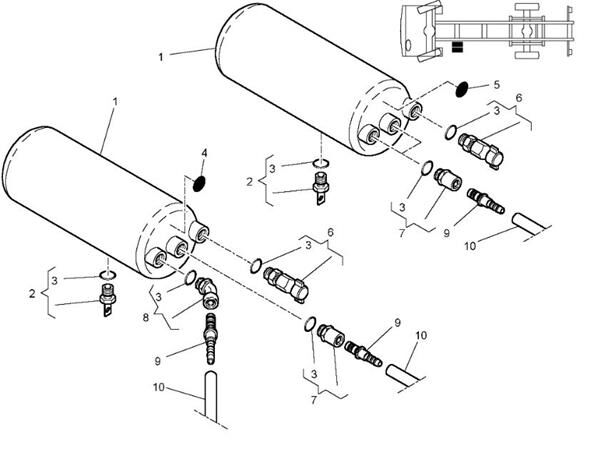 7420904407 rezervoar vazduha za Renault Midlum kamiona