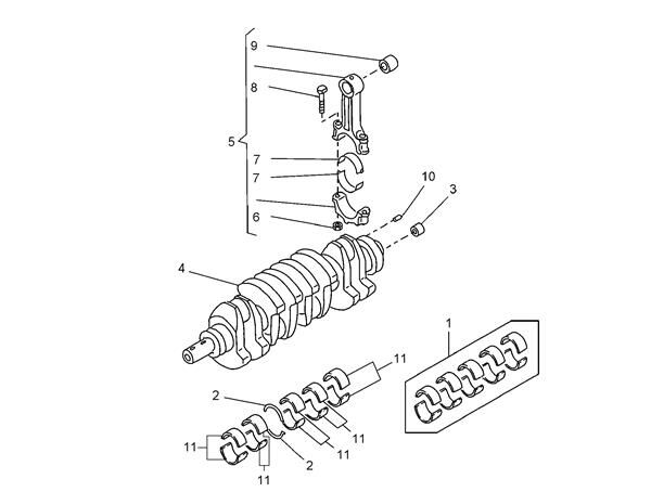 7485145968 kolenasto vratilo za Renault Maxity (03.2007->) kamiona