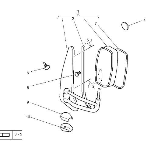 7485117997 retrovizor za Renault Maxity kamiona
